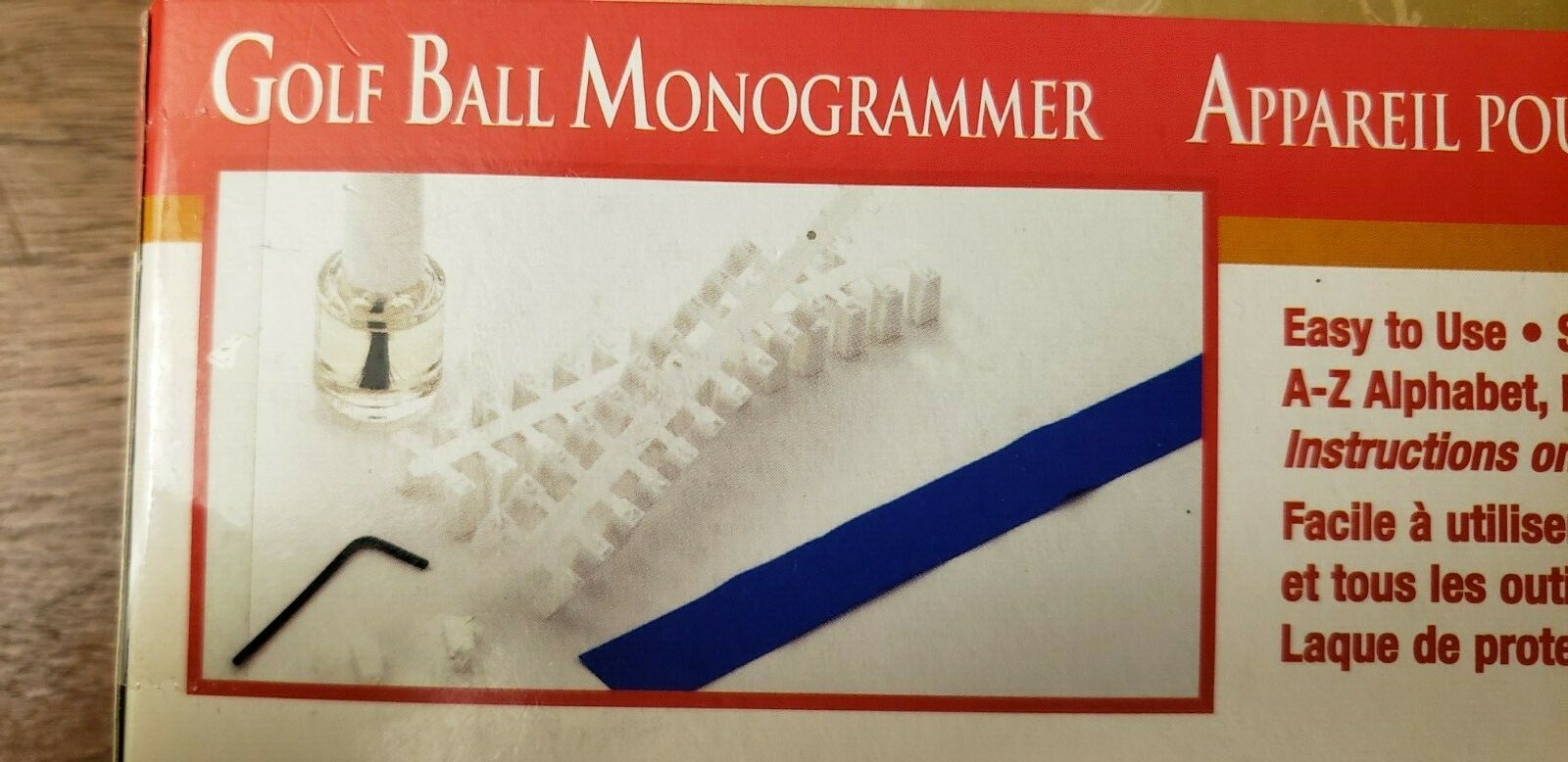 GOLF BALL MONOGRAMMER- New in box imported by Office Depot gift wrapped ...