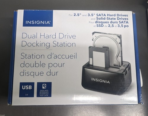 Insignia USB 3.0 Dual Hard Drive harddrive SATA dock Docking Station | eBay