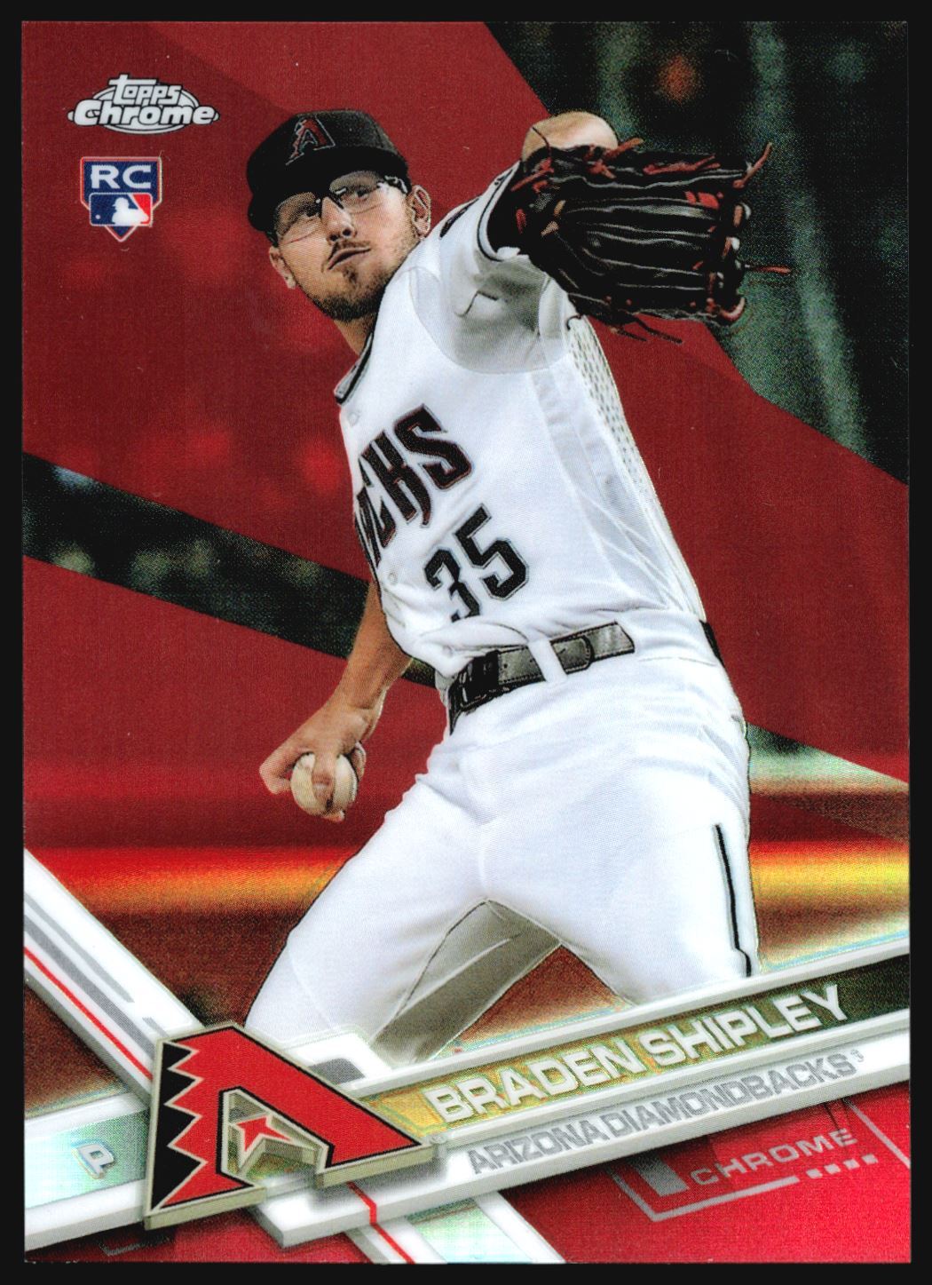 2017 Topps Chrome - Red Refractor #51 Braden Shipley /5 (RC) for sale ...