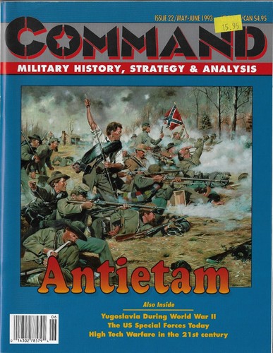 Command Magazine #22 Antietam Burnished Rows of Steel w/Solitaire rules ...