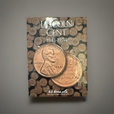 Lincoln Wheat/Memorial Cent Book 1941-1974 - Partially filled | eBay