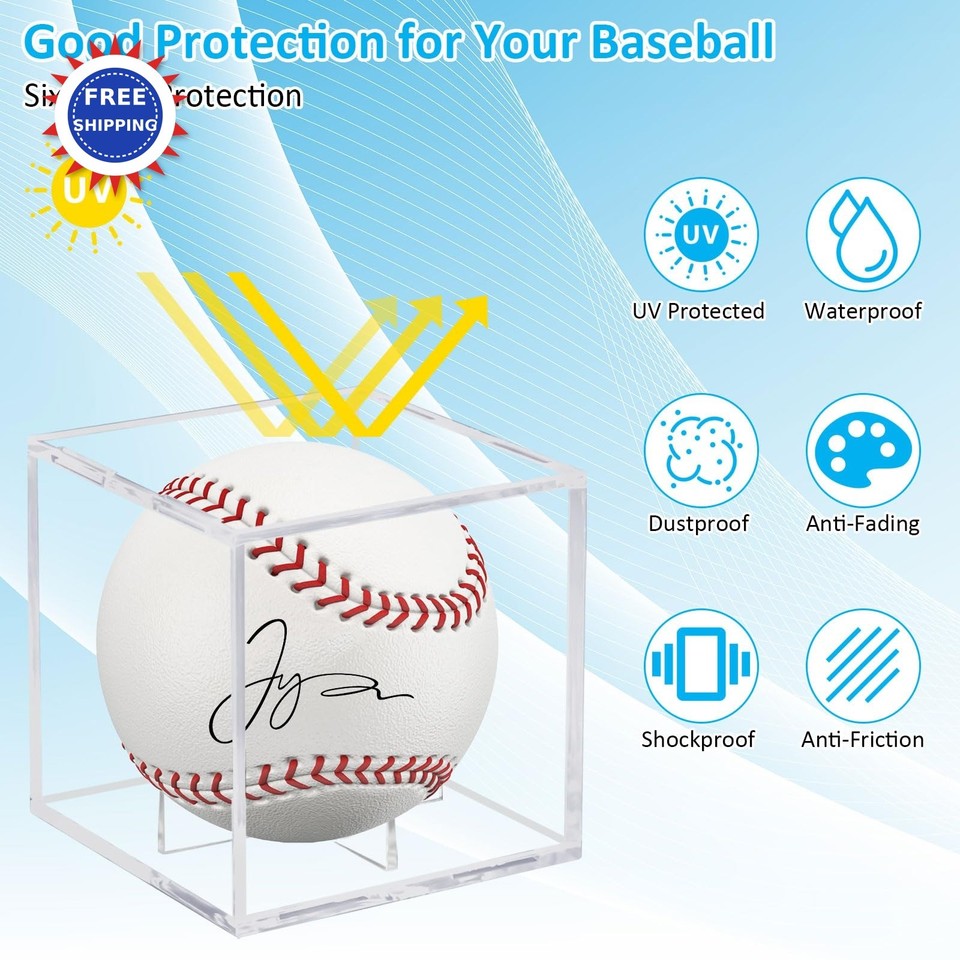 Baseball Display Case 3 6 9 12 Pcs Clear Acrylic Memorabilia Autograph ...