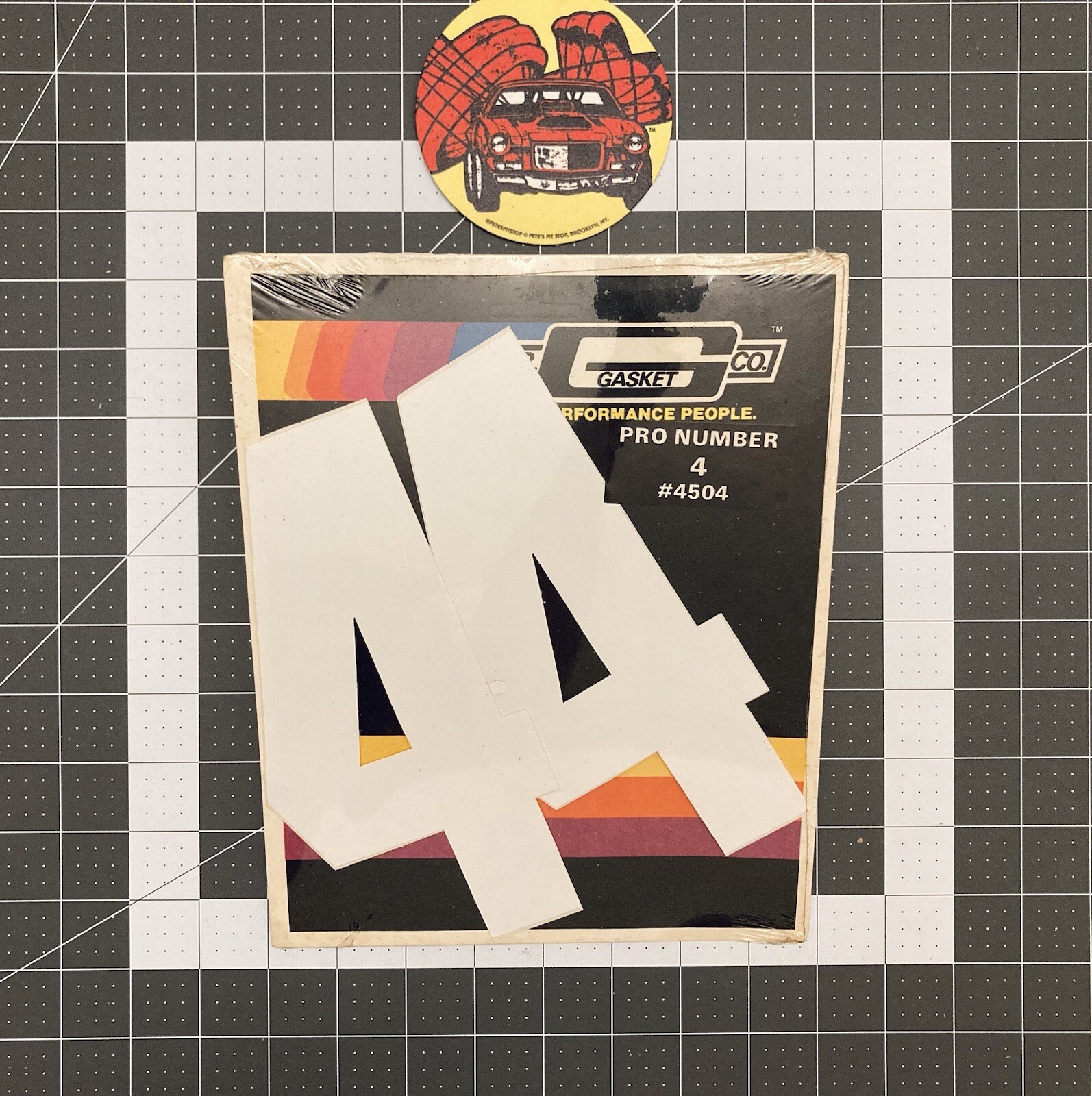 MR GASKET 4504 #4 White Pro Racing Number Decal VINTAGE 70s HTF Day 2 ...