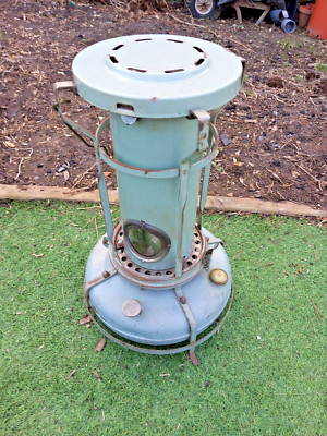 Early Vintage Twisted Frame Aladdin Paraffin Blue Flame Heater Parrafin ...