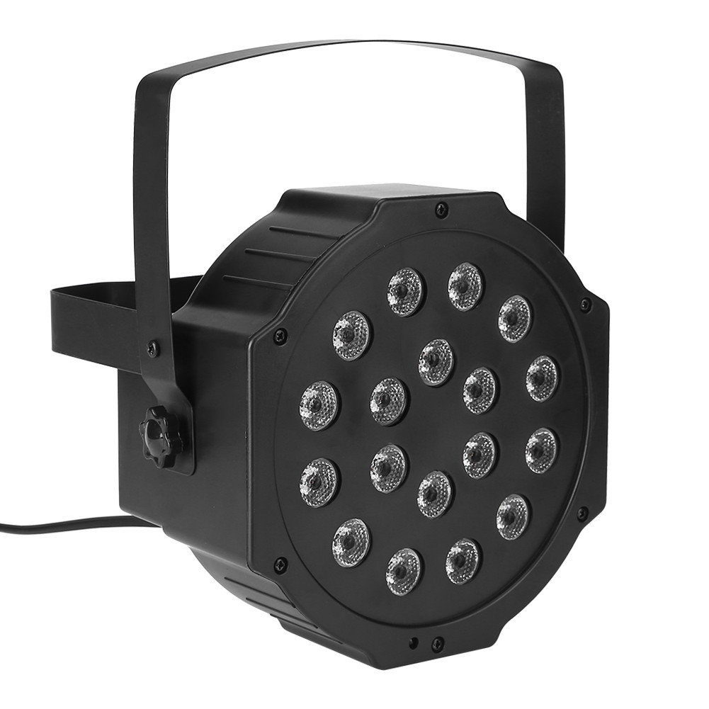 1-10x 18X3W RGB PAR64 DMX512 DJ Par LED Light Stage Lighting Party Club ...