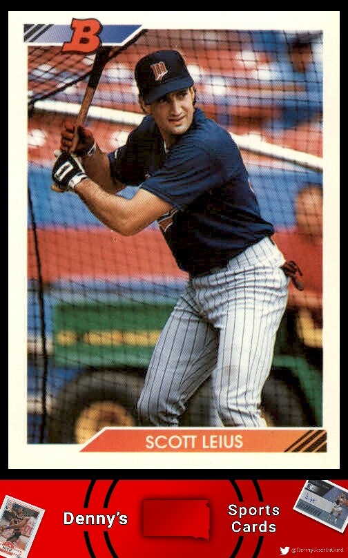 1992 Bowman #209 Scott Leius Minnesota Twins Baseball Card | eBay