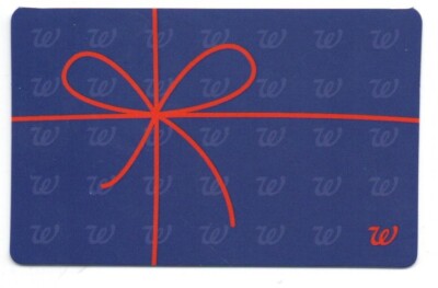 Walgreens Christmas Present With Ribbon Bow Gift Card No $ Value ...