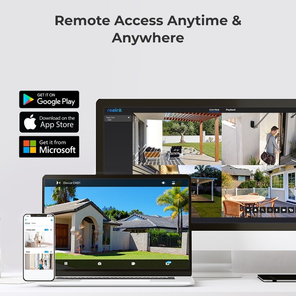 Reolink RLC-833A 4K PoE Security Camera Outdoor 3X Optical Zoom Two Way ...