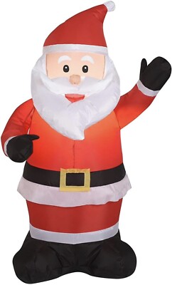 Gemmy Holiday Inflatables Airblown 4 Foot Santa Christmas Decoration | eBay