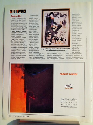 ROBERT RECTOR ART PIECE VTG ORIG 2005 ADVERTISEMENT | eBay