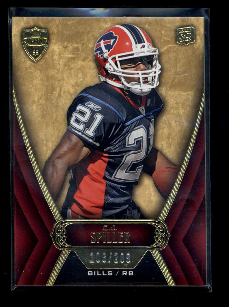 C.J. SPILLER 2010 TOPPS SUPREME #5 RED ROOKIE RC #100/209 AD598 | eBay