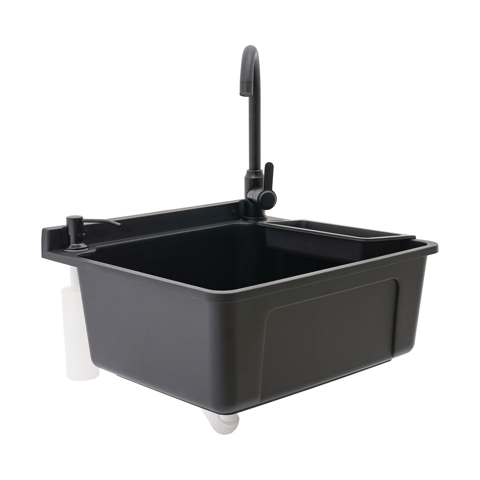 Wall-Mounted Bathroom Sink, Modern Laundry Sink, Rectangular Utility ...