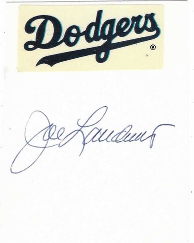 SIGNED 3x5 INDEX CARD OF JOE LANDRUM (DECEASED 2018)! GREAT AUTOGRAPH ...