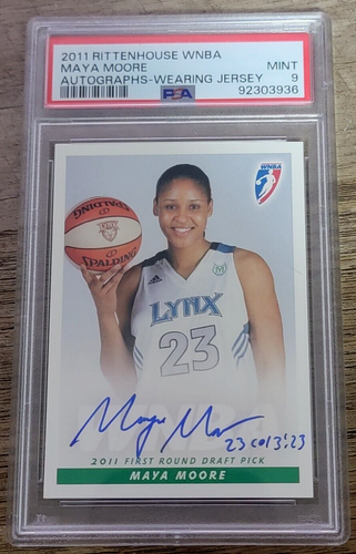 2011 Rittenhouse WNBA Maya Moore Rookie Autograph Wearing Jersey PSA 9 ...