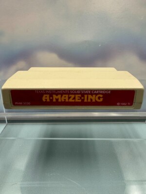 Texas Instruments TI-99/4A A-MAZE-ING Solid State Ctrdge 1982 IMAGIC ...