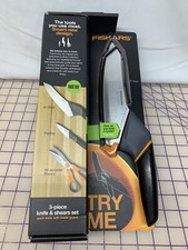 3pc Fiskars Summit Chef Paring Knife Knives All Purpose Shears Scissors ...