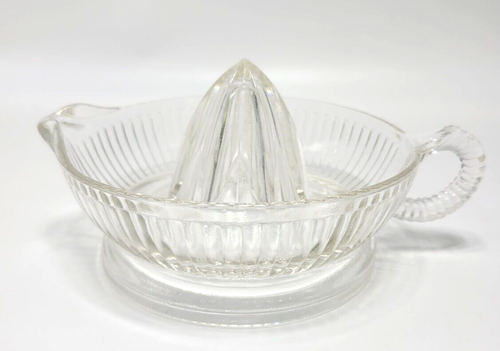 Vintage Clear Glass Orange Citrus Juicer Reamer Extractor | eBay