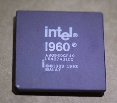 Intel i960 Vintage Rare Processor Ceramic CPU A80960CF40 RISC PGA Gold ...