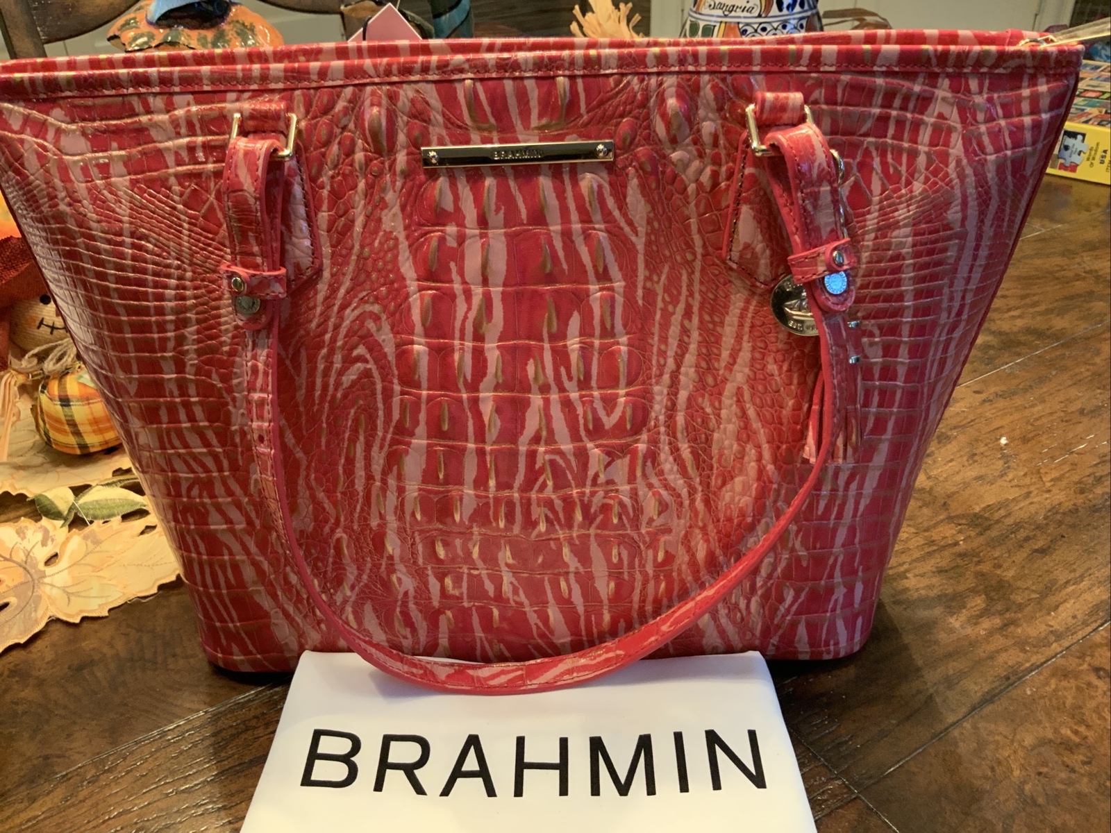 BRAHMIN ASHER PINK PURSE NWT | eBay