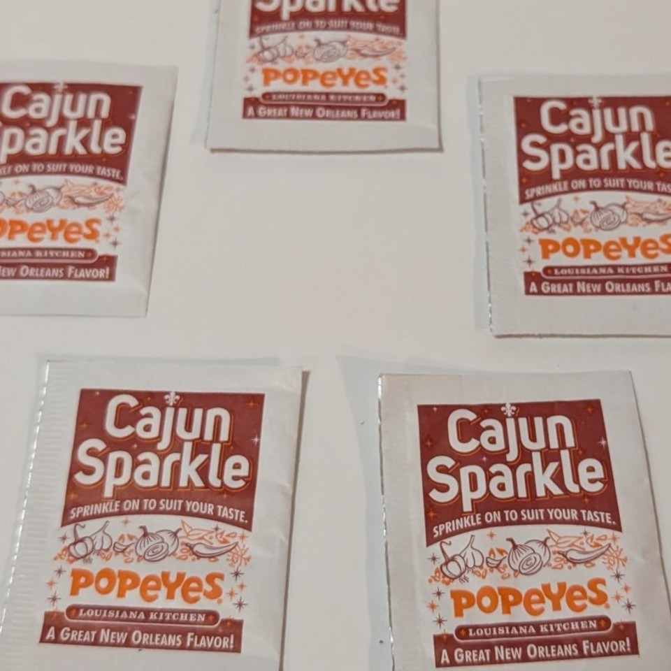 5 Popeyes Cajun Sparkle Single Serving Packets, Spice Seasoning | eBay