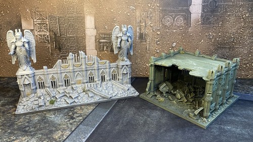 Tabletop Terrain -Gothic Ruins- Warhammer 40K/AOS Compatible - Painted ...