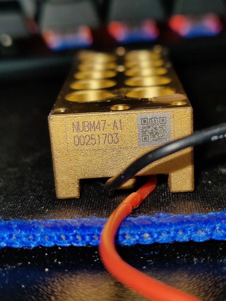 70+ Watt NUBM47-A1 Laser Diode Block - 10x 7-W Diodes - 445nm-450nm ...