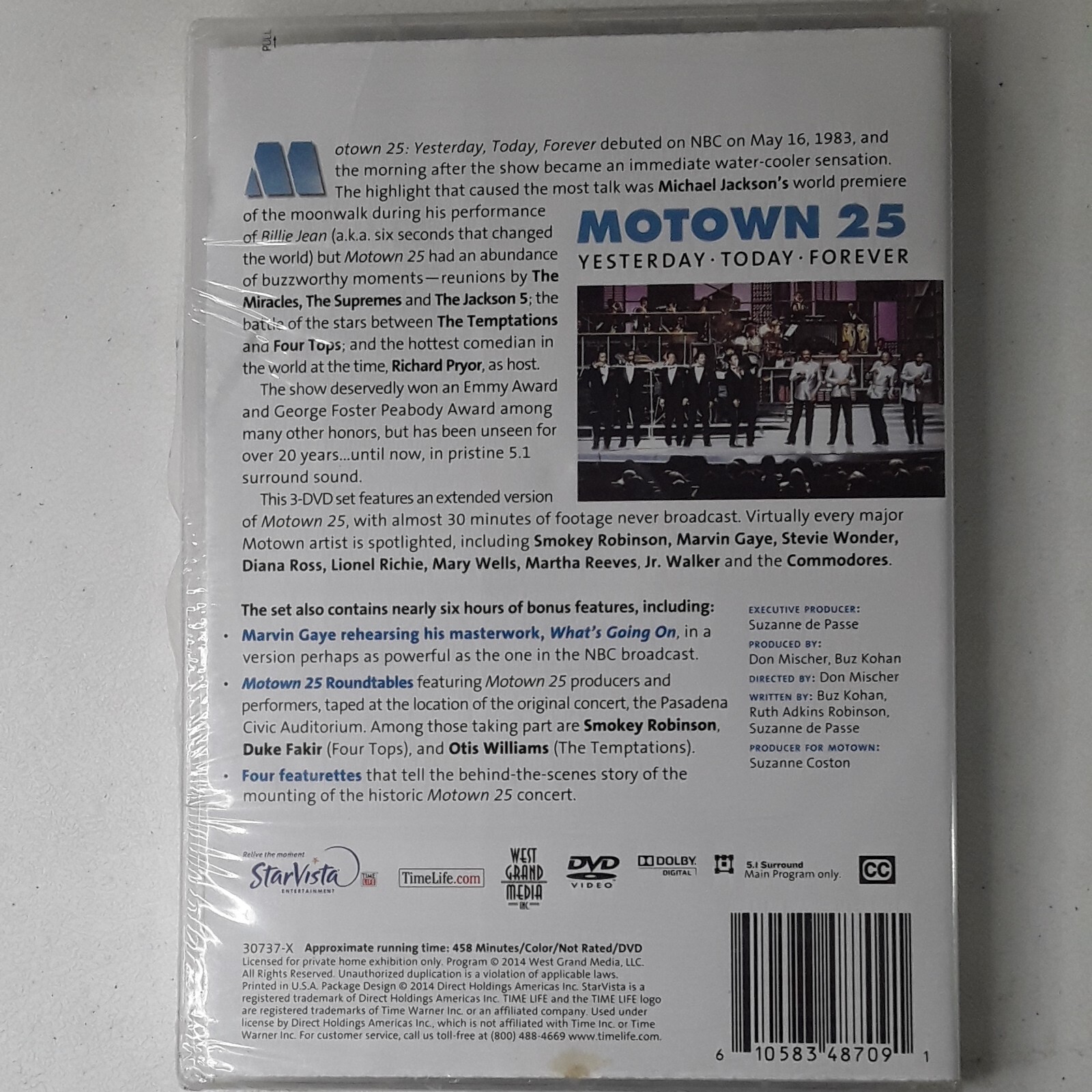SEALED NEW Motown 25 - Yesterday, Today, Forever (DVD, 2014, 3-Disc Set ...