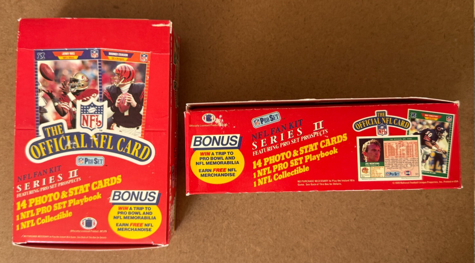 1989 Pro Set NFL Football Series 2 UNOPENED 14 New Card 36 Sealed Pack ...