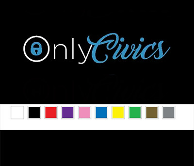 ONLY CIVICS HIGH QUALITY STICKER DECAL FOR HONDA CIVIC EG EK EF SI | eBay