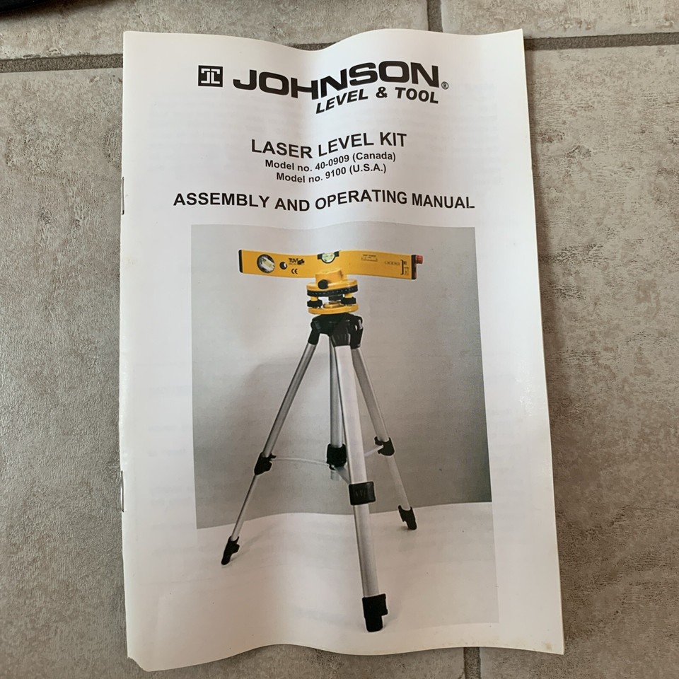 Johnson Level & Tool Self-Adjusting Laser Level Kit, Model 9100 & 9320 ...