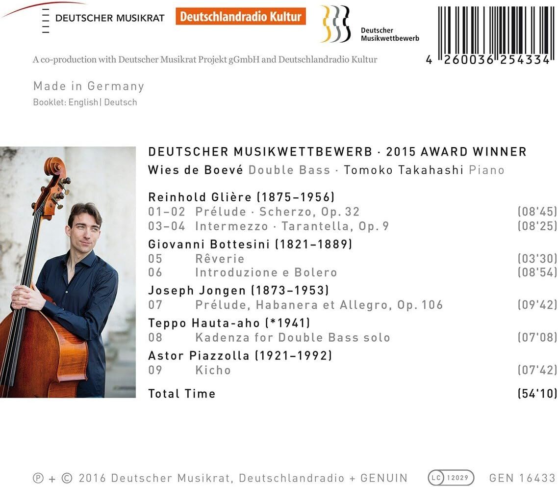 Wies De Boeve - Double Bass [Wies de Boev Tomoko Takahashi] [Genuin ...