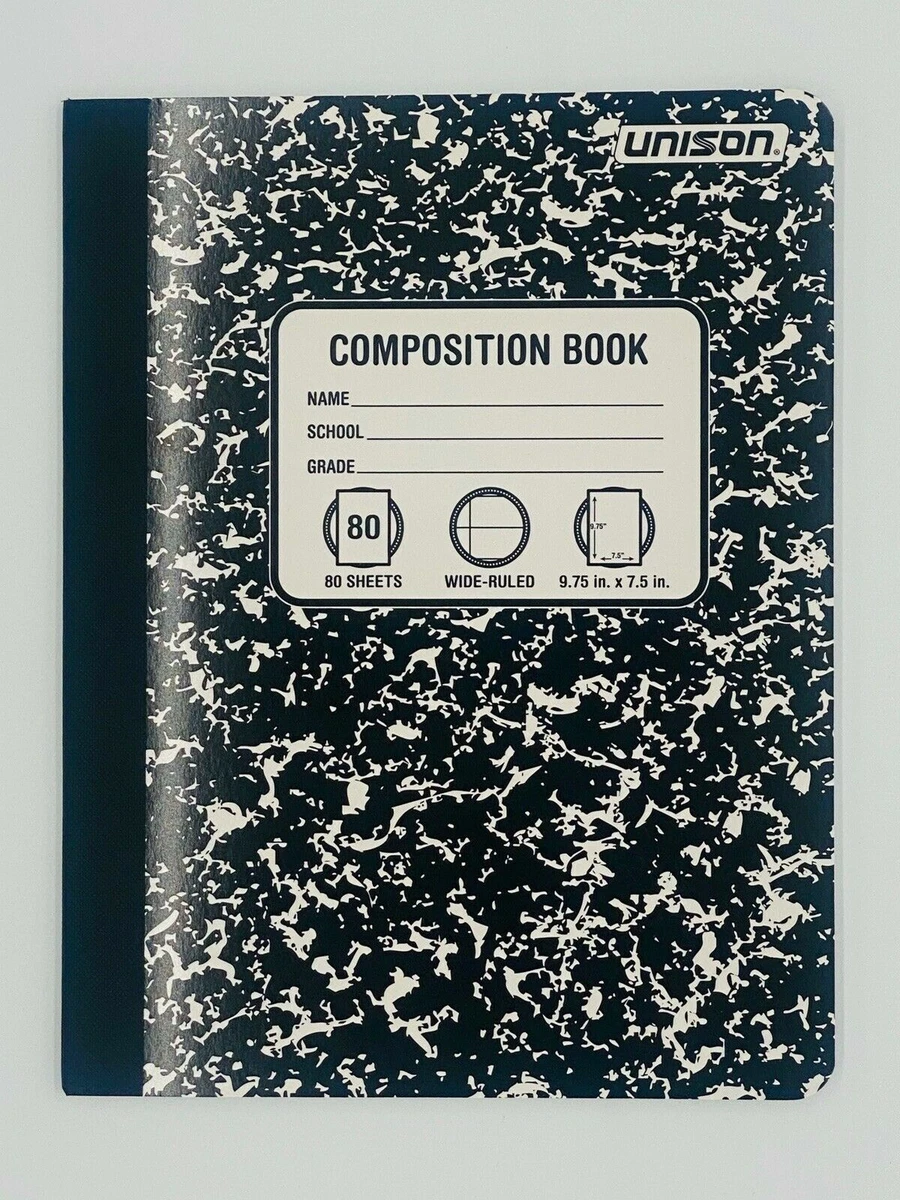Wide Ruled Composition Notebook Page