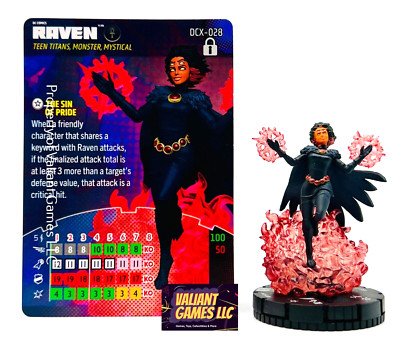 DC Heroclix Raven #DCX-028 w/ Card Iconix Set (Trigon Not Included) | eBay