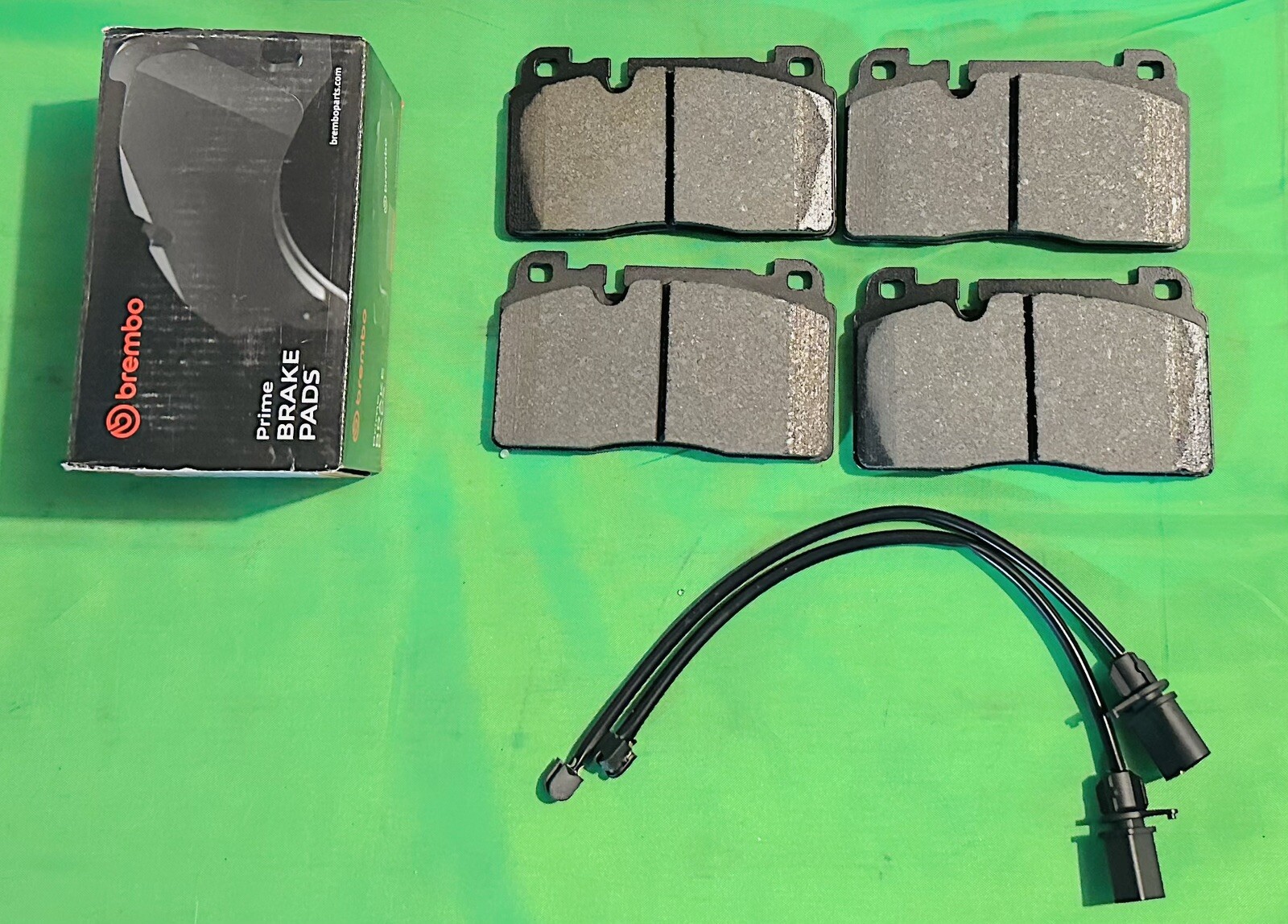 Brembo For Audi RS7 A7 Front Brake Pads and Sensors 8R0-698-151-AC | eBay