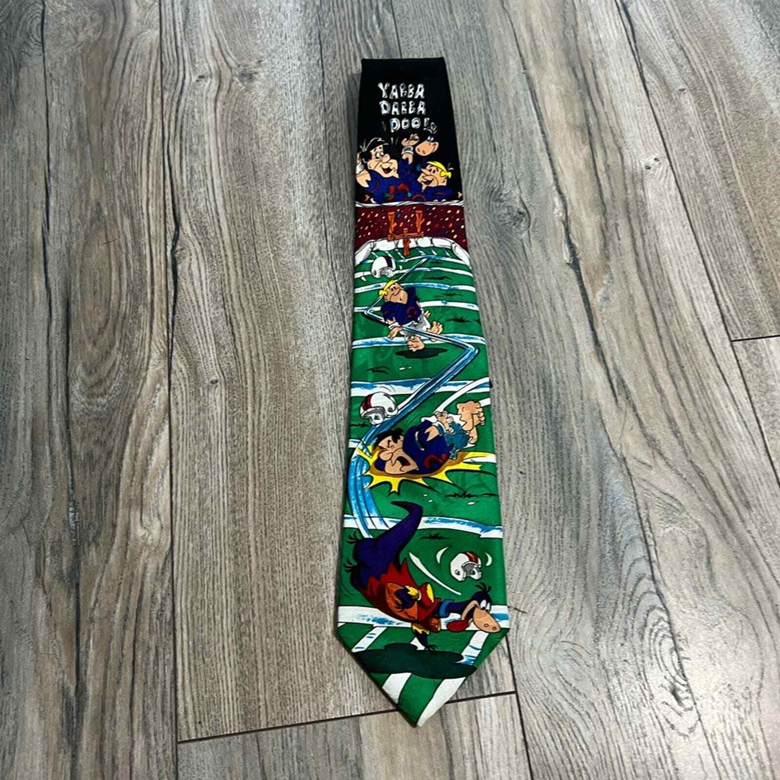 Hanna Barbera Flintstones football tie - Gem