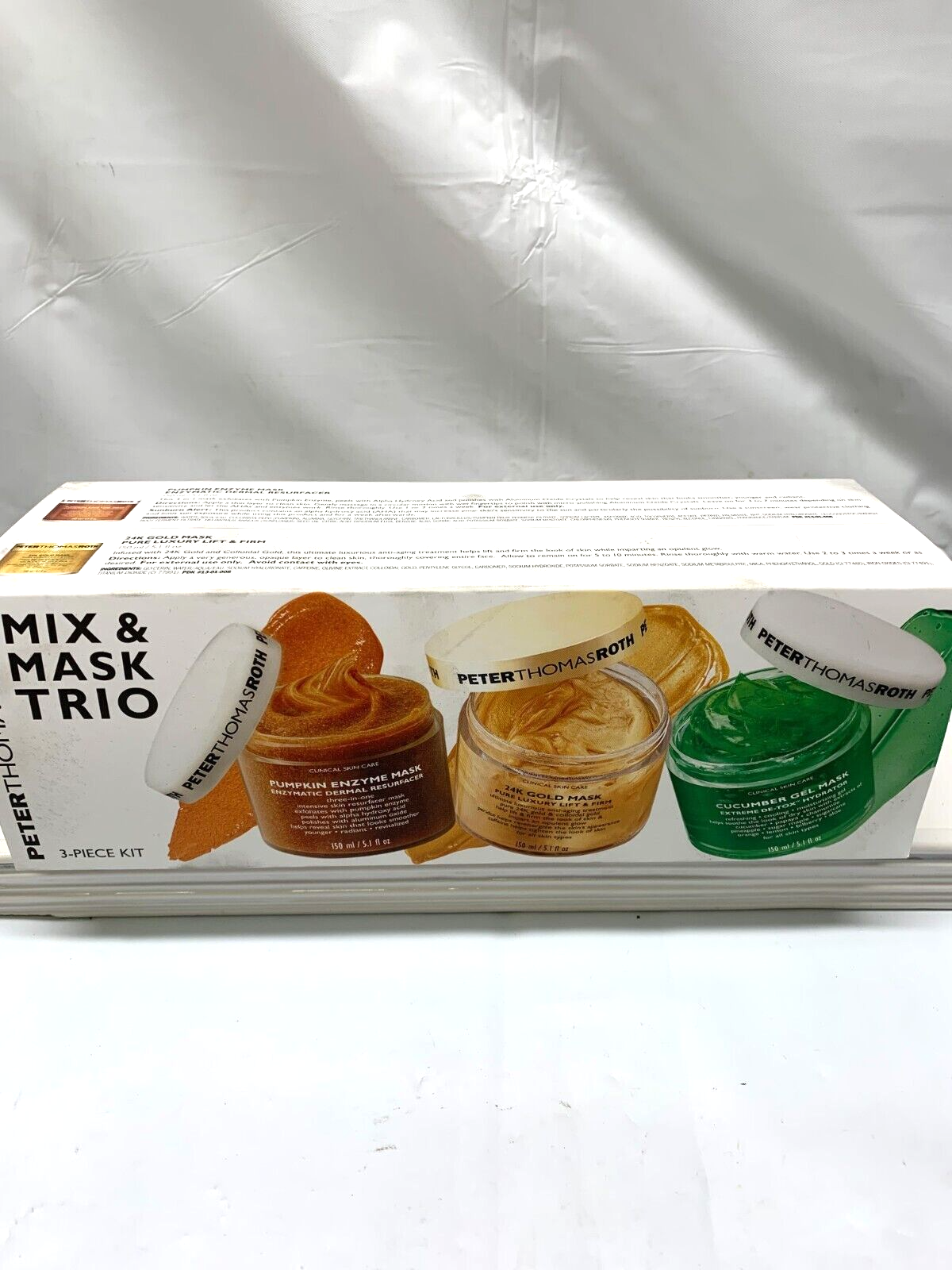 Peter Thomas Roth Mix & Mask Trio-Pumpkin, Gold,Cucumber Mask-5.1 fl oz ...