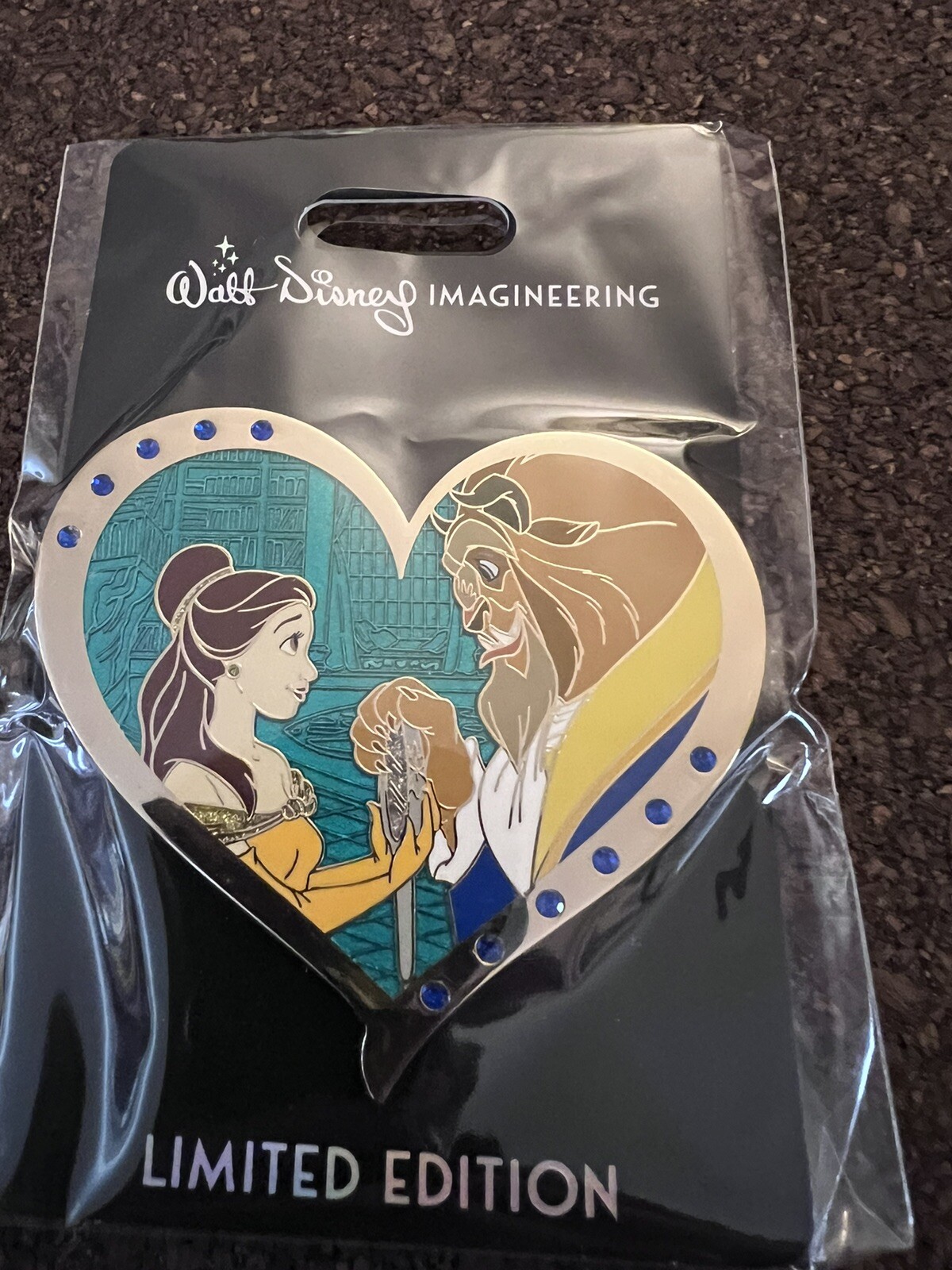 Disney WDI MOG Valentines Day Pin Beauty And The Beast Belle Pins | eBay