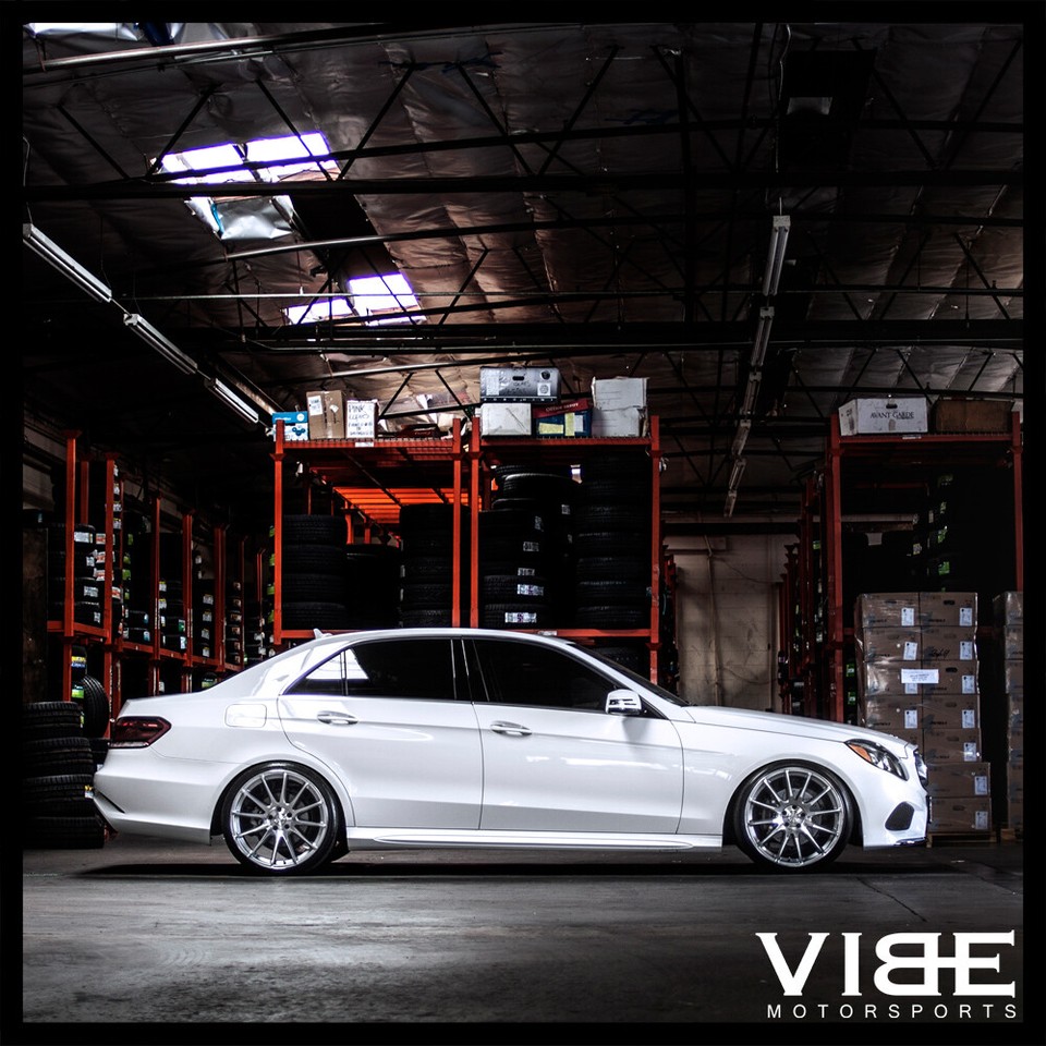 19" MRR GROUND FORCE GF6 SILVER CONCAVE WHEELS RIMS FITS BENZ W218 ...