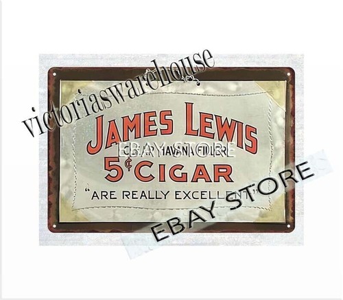 James Lewis 5ø Cigar metal tin sign restaurant wall decor pub wall ...