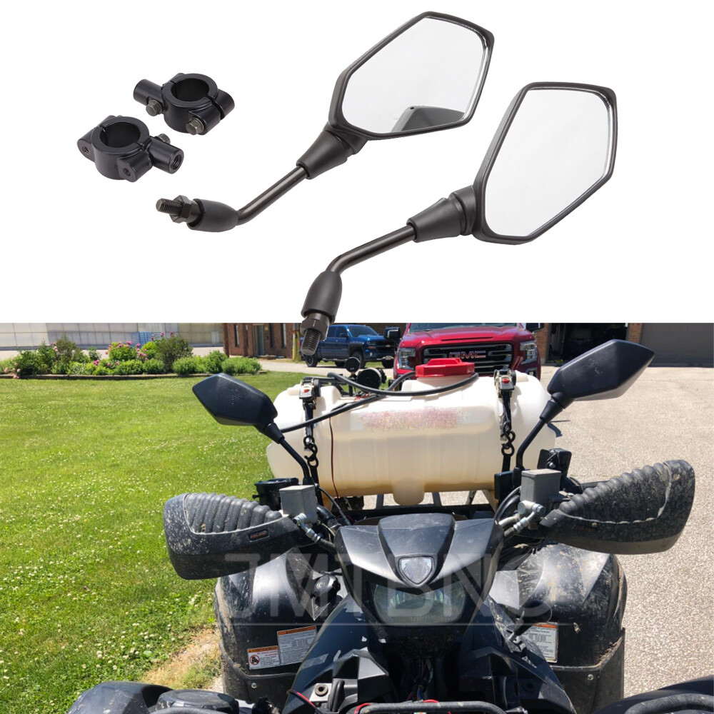 7/8 Handlebar Mount Mirror Universal ATV Motorcycle Side Mirror - 360 ...