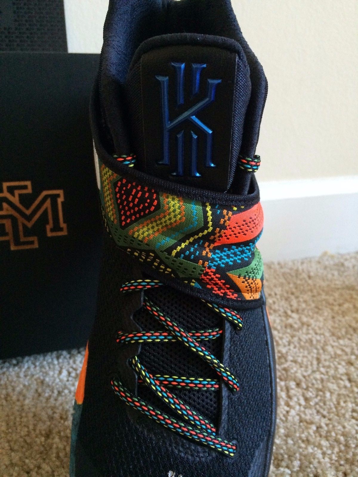Kyrie Irving Signed Autograph Kyrie 2 Size 11 Black History Month Shoes ...