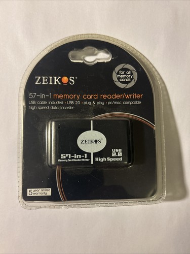 Zeikos 57-in-1 USB 2.0 Flash Memory Card Reader (ZE-CR201) | eBay