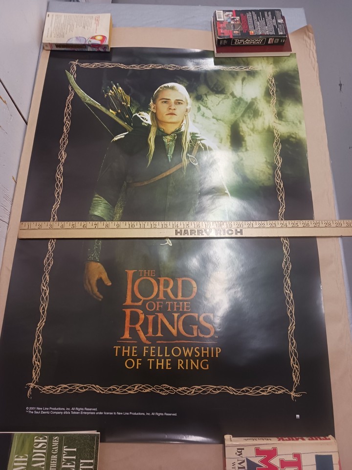 Legolas The Elf Lord Of The Rings Large Movie Poster 40 X 27 New 2001 ...