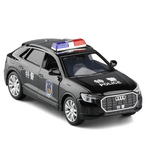 JakeSpecial – Voiture Miniature AUDI Q8 Diecast Model 1:36 Police ...