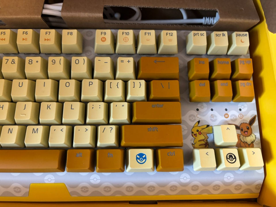 Razer Keyboard Pokemon Edition Pikachu & Eevee | eBay
