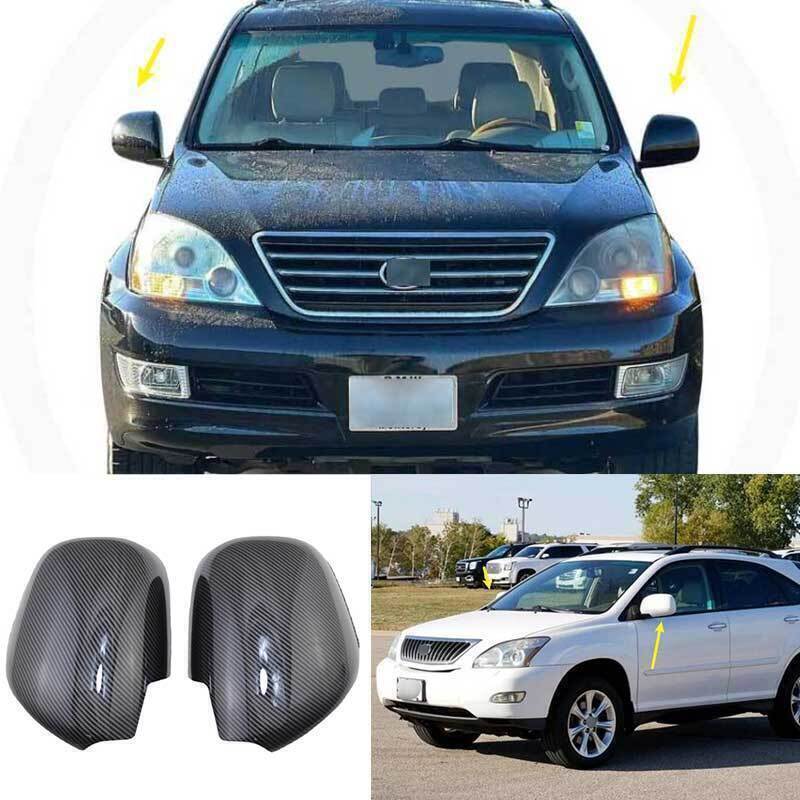 2*Carbon Style Rear View Side Mirror Cover For Lexus RX330/RX350/GX470 ...
