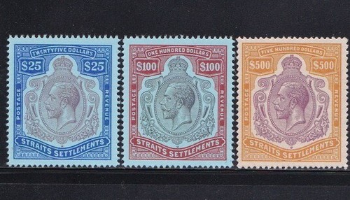 1912 Straits Settlements KGV Keyplate Set MNH Reproduction Stamp sv | eBay