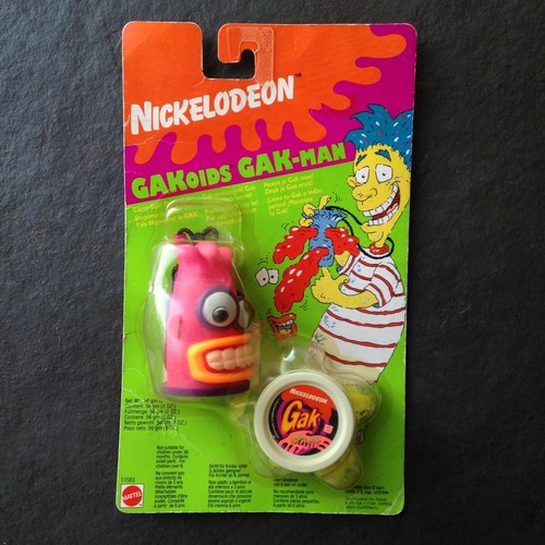 1993 MATTEL NICKELODEON GAKOIDS BERRY GAK-MAN GAK SPLAT MOC FACTORY ...