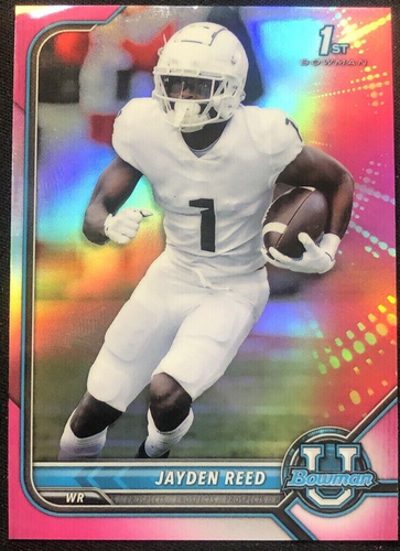 JAYDEN REED 2022 1ST BOWMAN TOPPS "PINK" REFRACTOR ROOKIE CARD #57! | eBay