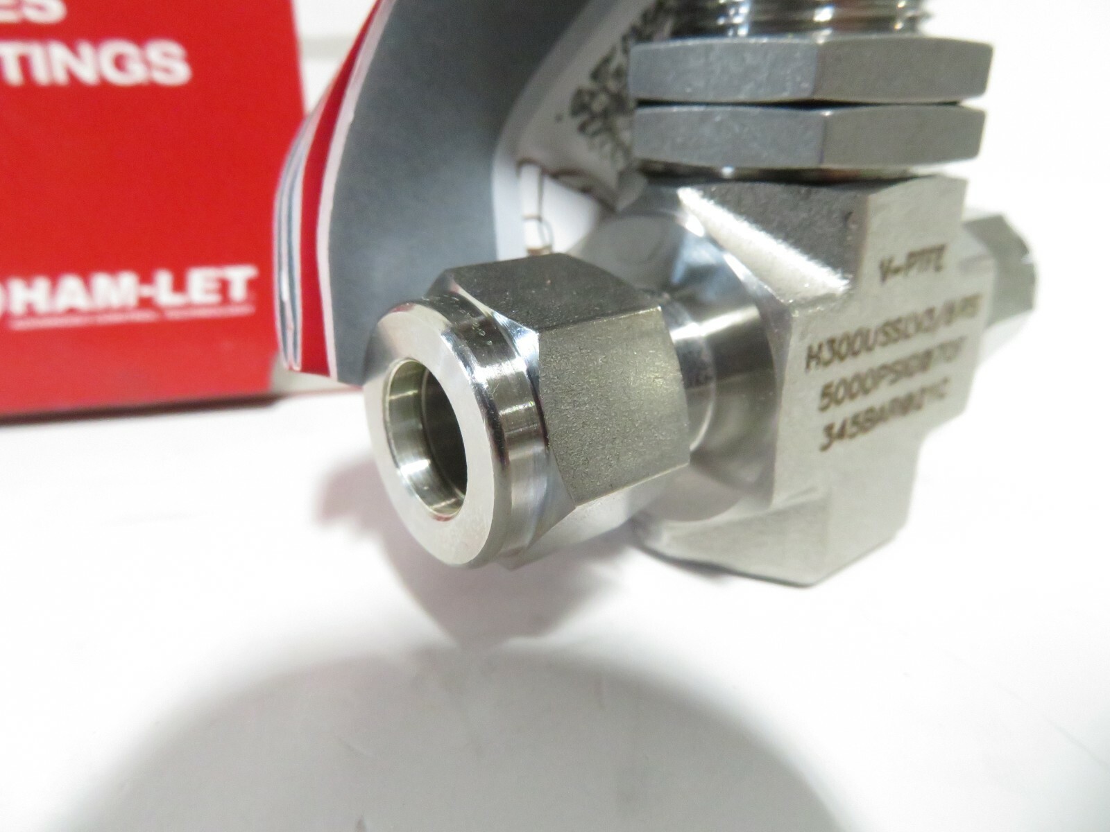 3/8" HAM-LET H-300U-SS-L-V-3/8-RS 5000PSIG Stainless Needle Valve NEW ...
